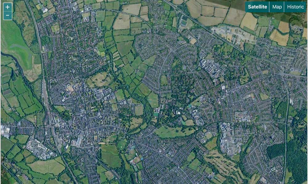 Historic One-Inch to the Mile Ordnance Survey Map Wallpaper from 1896
