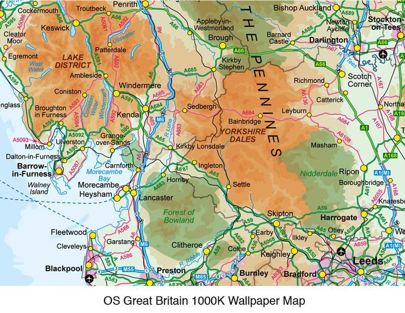 Ordnance Survey Wallpaper Maps