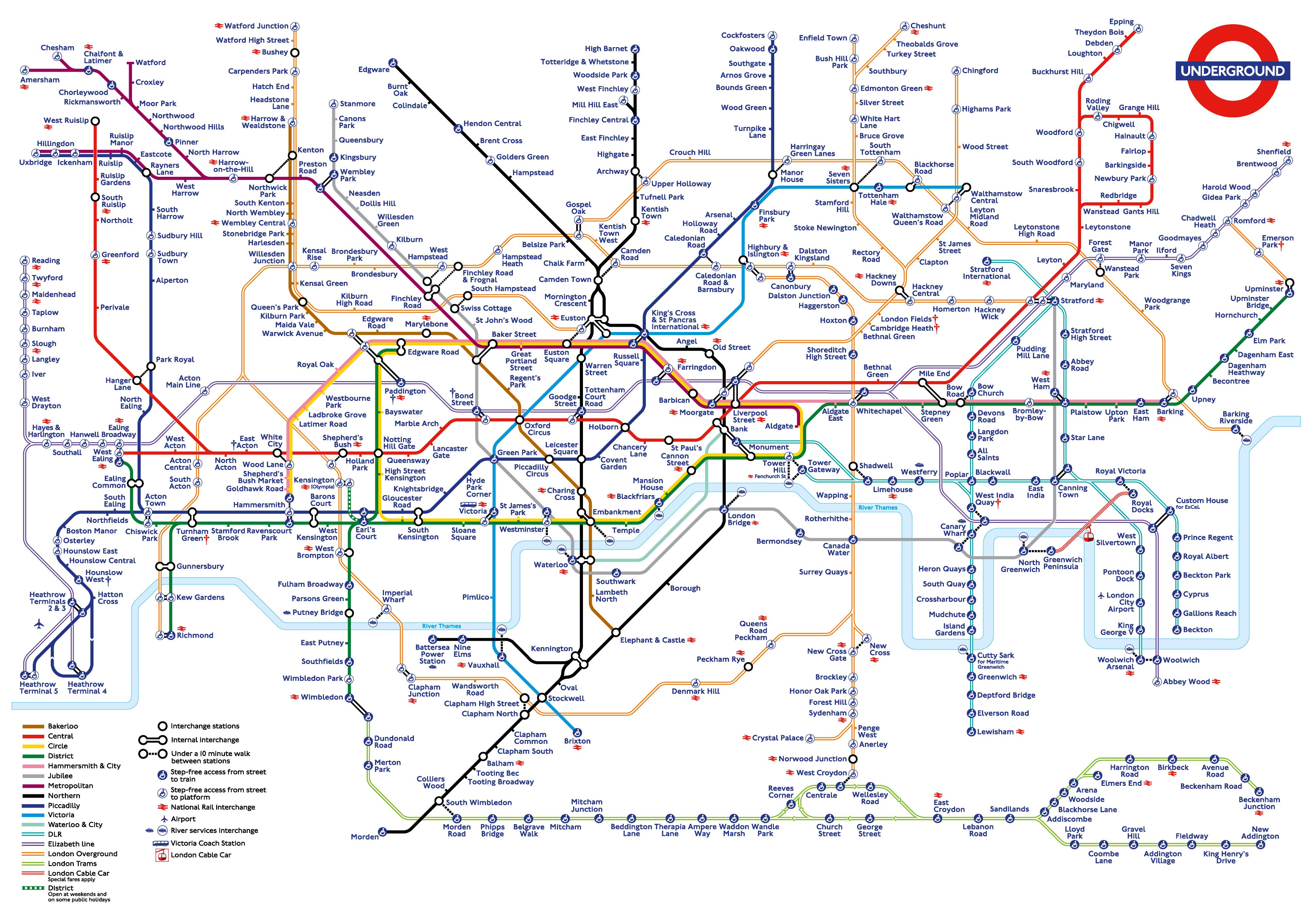Tfl Tube Map London Underground Map Images Tfl Tube Map London Underground Map Images