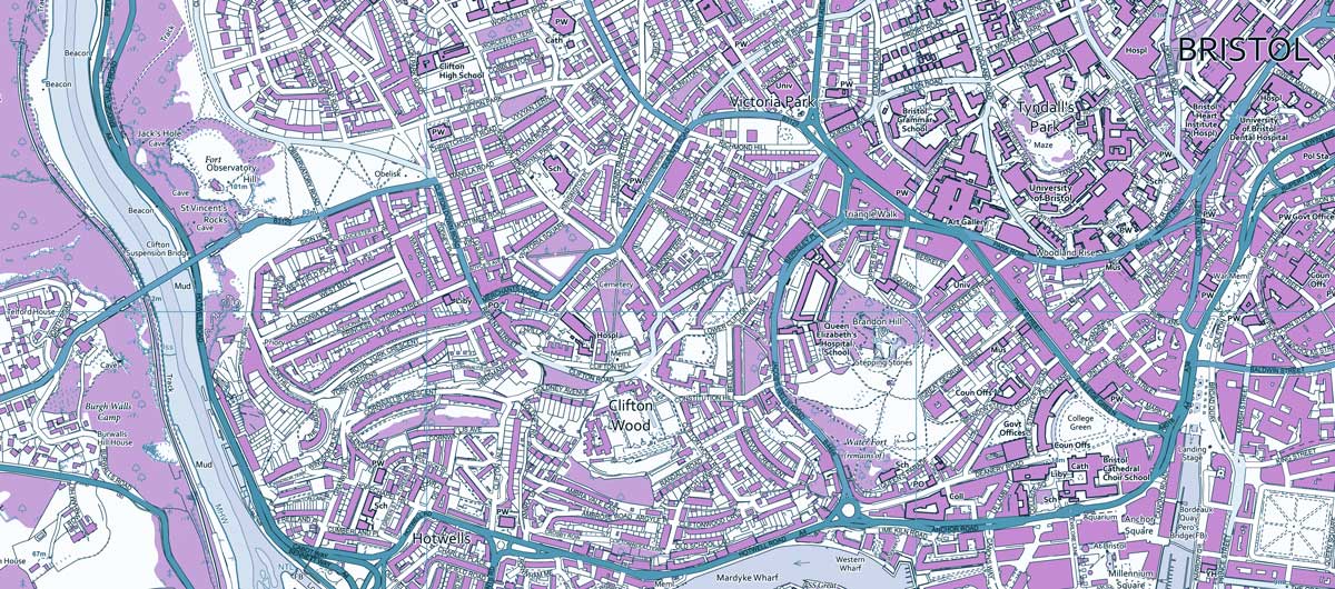 Local Map Wallpaper Displays for Estate Agents