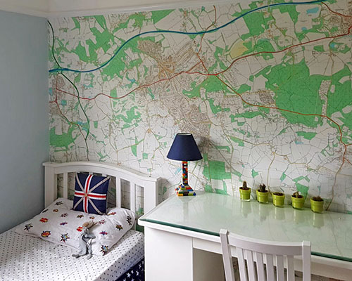 Custom Map Wallpaper